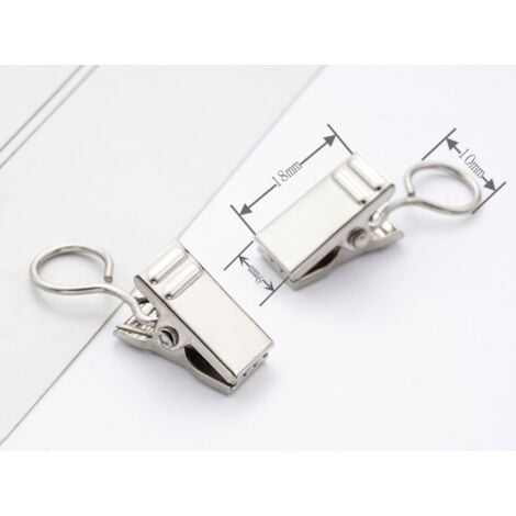 Lntyq Pinces à Rideaux, 50 Pièces Pince Rideau en Métal avec Clips à ...