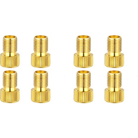 Lntyq Lot de 8 Embout Pompe Velo, Embout de Gonflage, Adaptateurs pour ...