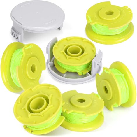 Lntyq 8 Pièces Fil Coupe Bordure Bobine de Fil Debroussailleuse Fil Compatible avec Ryobi One Ø2 ...