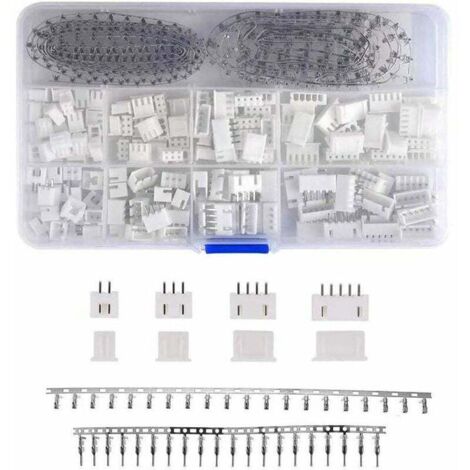 560-teiliges JST-Stecker-Set, 2,54 mm JST-XHP 2/3/4/5 Pin-Gehäuse und ...