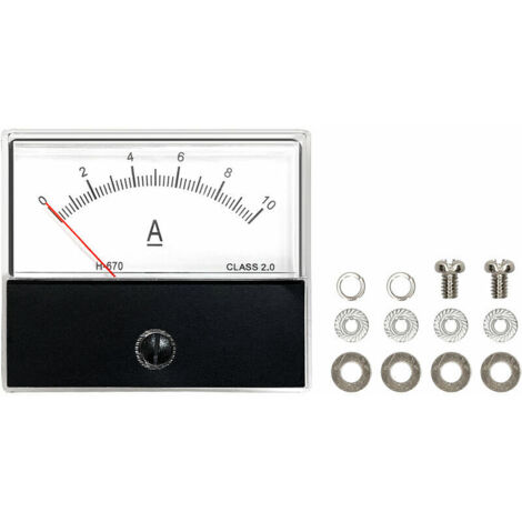 Strom Analog Panel Meter Amperemeter Gauge Klasse 2,0 Präzision DC 0 ...
