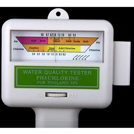 Probador de calidad del agua, medidor automático de pH y cloro residual, kit de análisis de ...