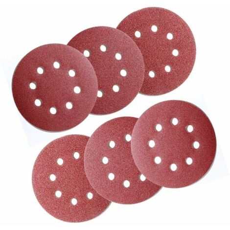60 discos de lijado, papel de lija para lijadora circular, grano 125 mm ...