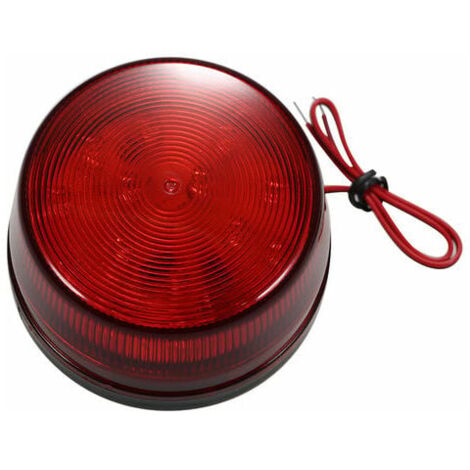 Alarma con cable, luz estroboscópica, LED, advertencia de seguridad ...
