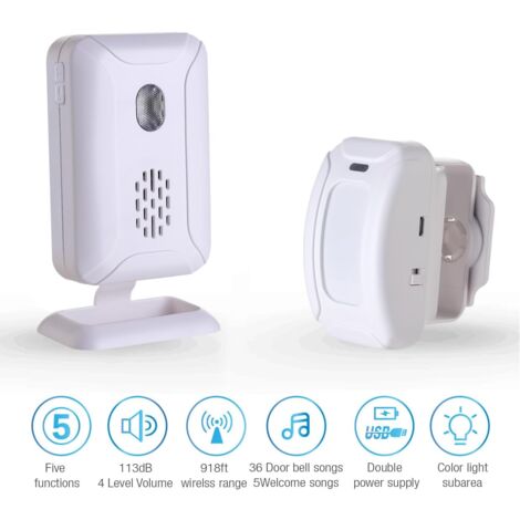 Sensor de movimiento recargable - Detector de movimiento PIR ...