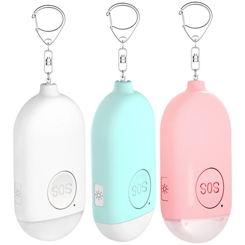 Personenalarm 130 dB, USB-aufladbar, mit LED-Taschenlampe ...
