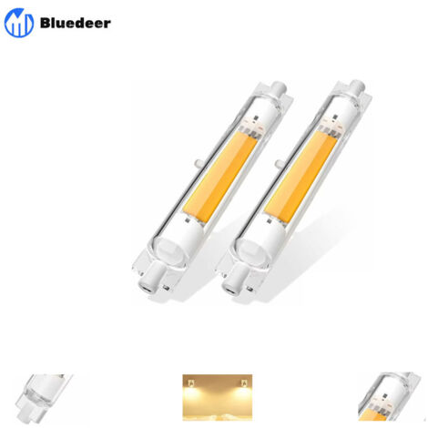 2 Stück R7S LED 118 mm dimmbar 20 W natürliches Weiß 4500 K flimmerfrei ...