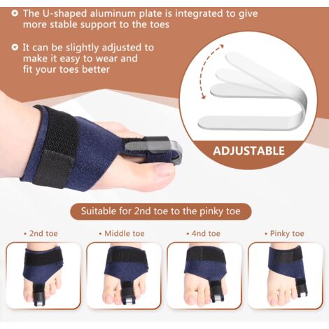 Zehenschiene, Hammerzehen Korrektoren, Zehenbegradiger für gebrochenen ...
