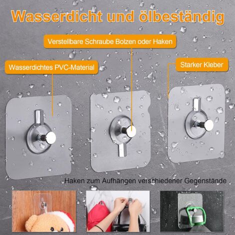 20 Stück Bilderhaken Selbstklebend Transparent Klebehaken Bilder-Haken ...