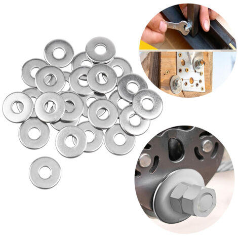 M6 Unterlegscheiben 30er Pack, Unterlegscheiben M6 x 18mm große Unterlegscheiben Edelstahl ...