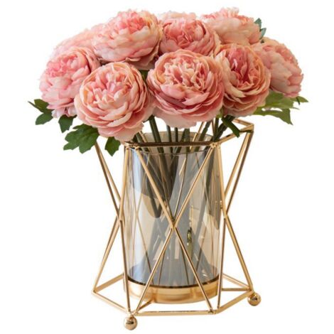 Blumenvase Glas Reagenzgläser Für Blumen Vasen Mit Metall Ständer