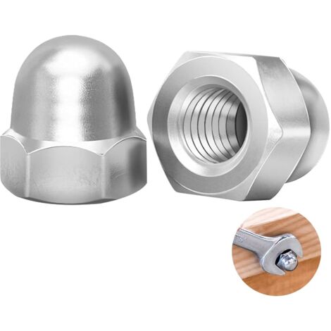 50 Stück Hutmuttern M6 Edelstahl Kappenmuttern,M6 Muttern DIN1587 ...