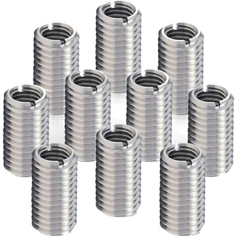 10 Stück Gewindeeinsatz M10 auf M8 Edelstahlmesser-Gewindemuttern, Gewindebolzen mit ...