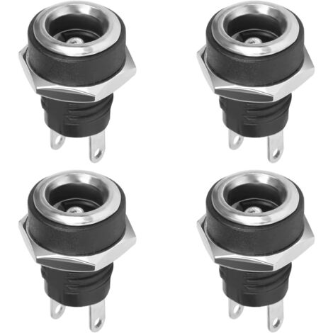 4 Stück DC Buchse 2 Pins 5.5 x 2.1mm Hohlstecker Buchse, DC Power Jack ...