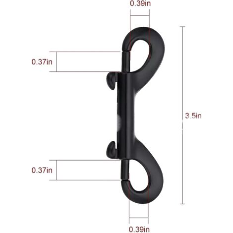 Doppel Karabinerhaken, 4 Stück Robusten Doppelkarabiner Bolzenschnapper ...