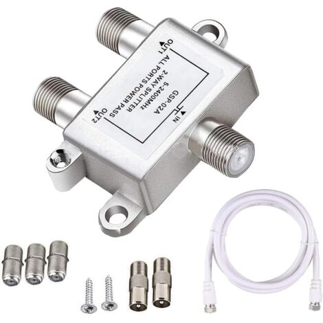 Sat Bk Ukw Verteiler 2 Fach Splitter 2 Wege 5 2500 Mhz Digital