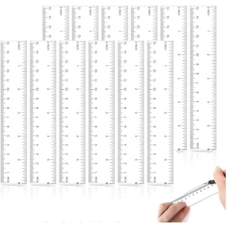 Kunststoff Lineal 12 Stück 15cm Transparent Präzision Lineal mit ...