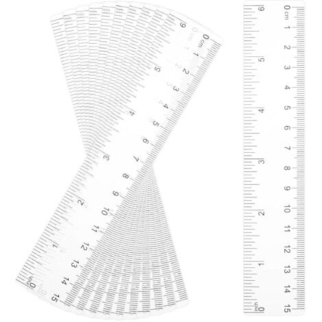 12 Stück Lineal 15cm Grundschule,Lineal Set Grundschule,Transparentes ...