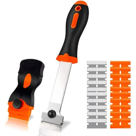Schaber Ceranfeld Set, Robuster Kochfeldschaber mit 20 Ersatzklingen ...