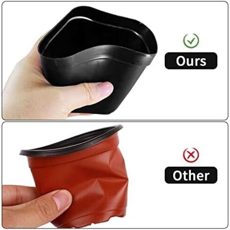 Anzuchttöpfe, Ø10cm 20 Stück Premium Quadrat Anzucht Topf - Blumentöpfe ...