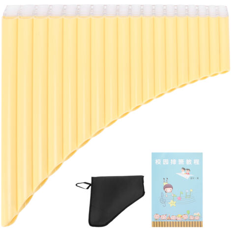 Panflöte, 18 Pfeifen Anfänger Panflöte, C-Taste Panflöte Instrument mit ...
