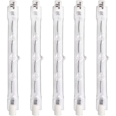 Lampadine alogene lineari R7s 118mm 300W, Dimmerabile Bianco Caldo ...
