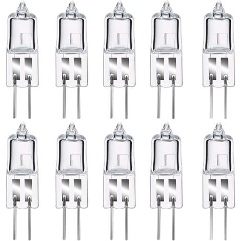 Set di 8 lampadine alogene G4, lampadina G4 bianco caldo 12V 20W, 2800K, 240LM, dimmerabile ...