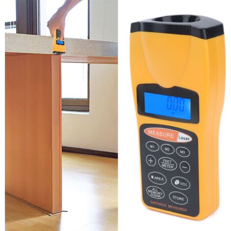 Telémetro, medidor ultrasónico portátil, telémetro láser, instrumento ...