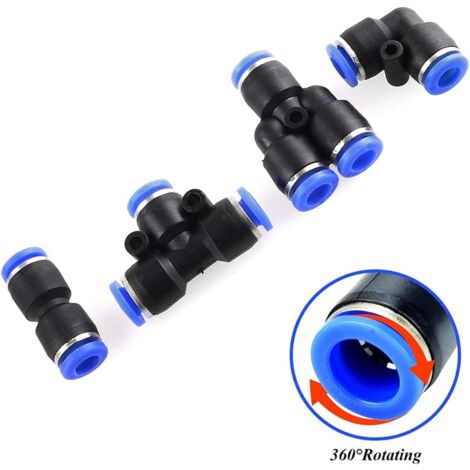 Conector neumático de 40 piezas, conector neumático, accesorios rápidos ...