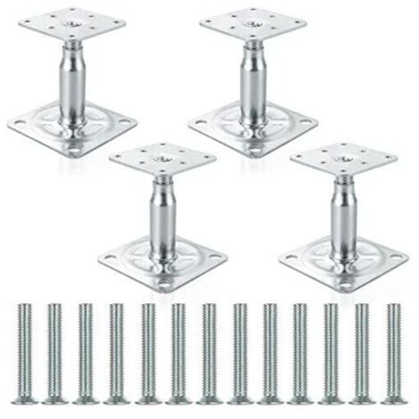Adjustable Galvanized Column Bracket 100-150mm Heavy Duty Construction ...