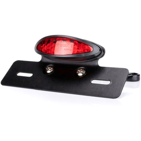 Motorrad Rücklicht Bremslicht Kennzeichenbeleuchtung Rot und Weiß Rot ...