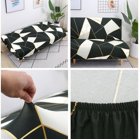 Stretch-Sofabezug ohne Armlehne, universeller Sofabezug ohne Armlehne, vollständig bezogen ...