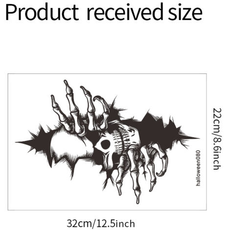 Totenkopf Totenkopf Horror 22x32cmStickers Aufkleber Sticker Sticker ...