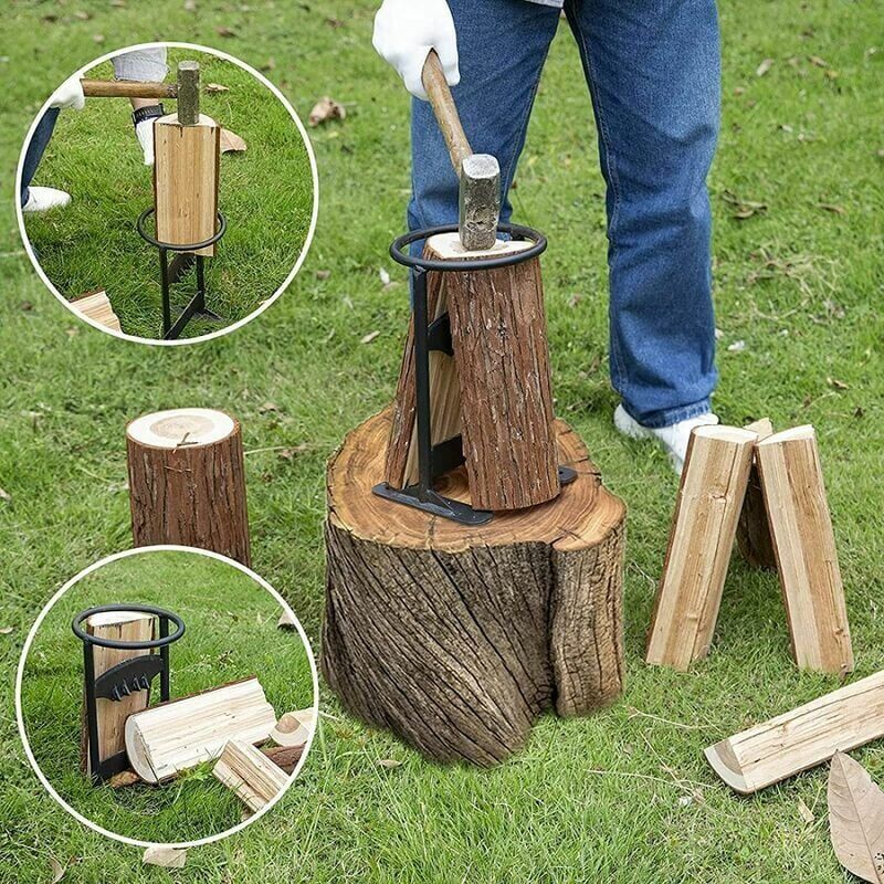 Heavy Duty Log Splitter Manual Protocol Log Splitter Made From Light Firewood Kindling Wood Splitter Suitable For Family Outdoor Camping Small Size