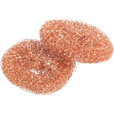 Set of 2 Copper Sponges, Cobi dish scraper, copper sponges for gentle ...