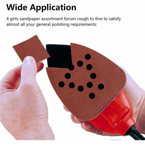 40 Mouse Sanding Sheets for Black and Decker Detail Palm Sander All Grades 40 Mixed Grit