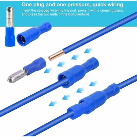 100 Pieces Electrical Terminals, Round Electrical Terminals Electrical ...