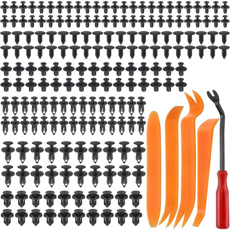 190Pcs Universal Plastic Car Fender Clips Bumper Fastener Clips Kit ...