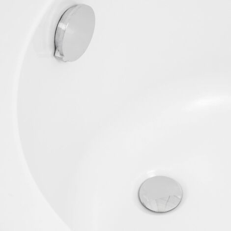 Double seal bathtub plug Ø 72 mm, height adjustable, universal bathtub plug