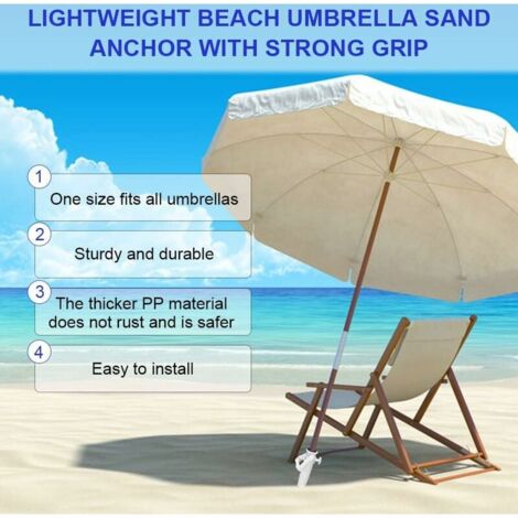 Beach Umbrella Stand Sand or Ground Umbrella Bases, Beach Umbrella ...