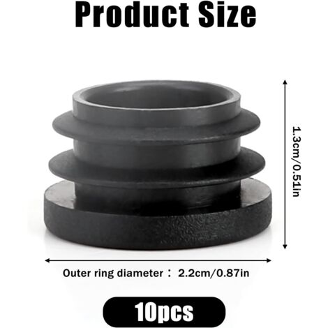 10pcs 22mm Round Slat Caps, Round Tube Slat Caps, Round Plastic Chair ...