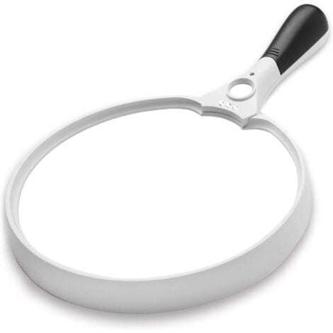 Large Magnifying Glass with LED Light - 2X 4X 10X Magnification Lenses ...