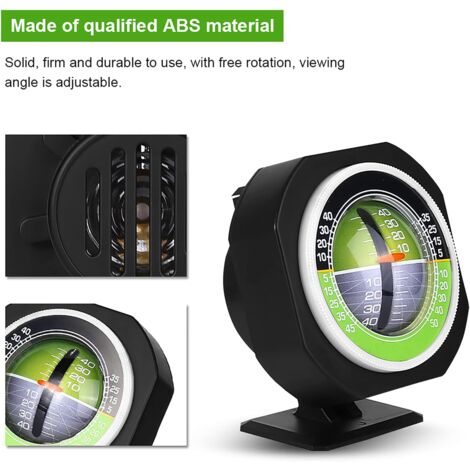 Inclinometer,Car Inclinometer,Level Car Compass Clinometer Indicator ...