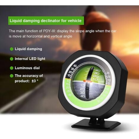 Inclinometer,Car Inclinometer,Level Car Compass Clinometer Indicator ...