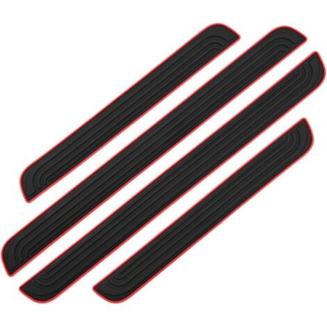 4PCS Car Door Sill Protectors Scuff Plates Car Sticker Adhesive Film ...