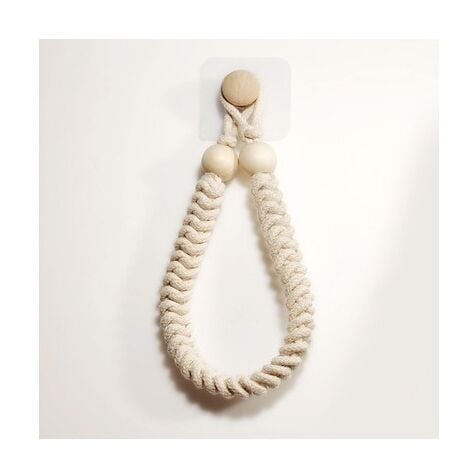 1 Pcs Towel Holder(Beige) Rope Bathroom Paper Holder Toilet Roll Holder ...