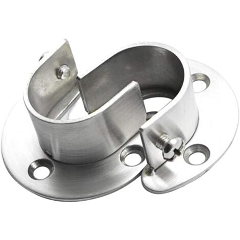 Stainless Steel Closet Pole Sockets, 2pcs Heavy Duty Closet Rod End ...