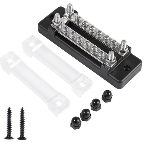 Position 130A/150A Dual Row Terminal Block Bus Bar Block and Cover for ...
