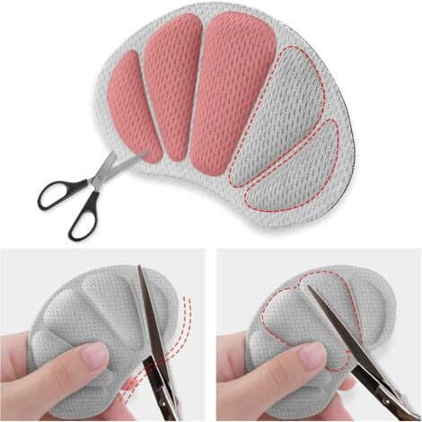 Pairs Thick Heel Pads for Shoes Grey Color Back Insoles Anti Blisters for Men and Women