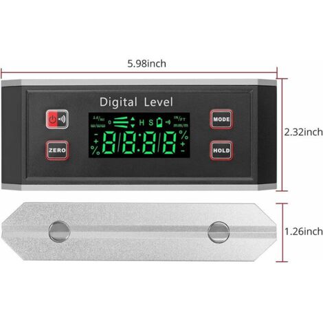 Inclinometer, IP54 Waterproof Angle Finder Digital Level Protractor ...